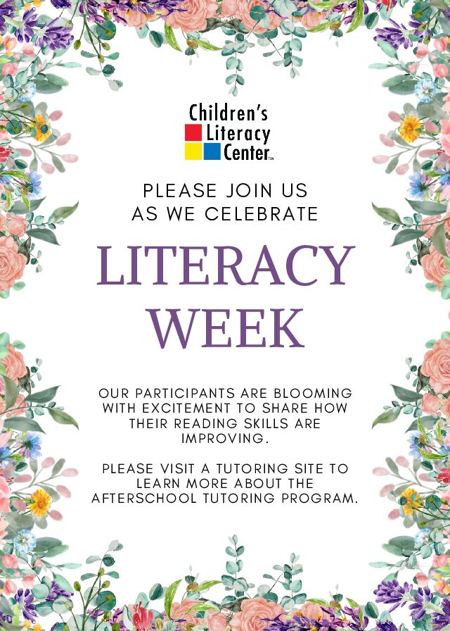 Literacy Week - ChildrensLiteracyCenter